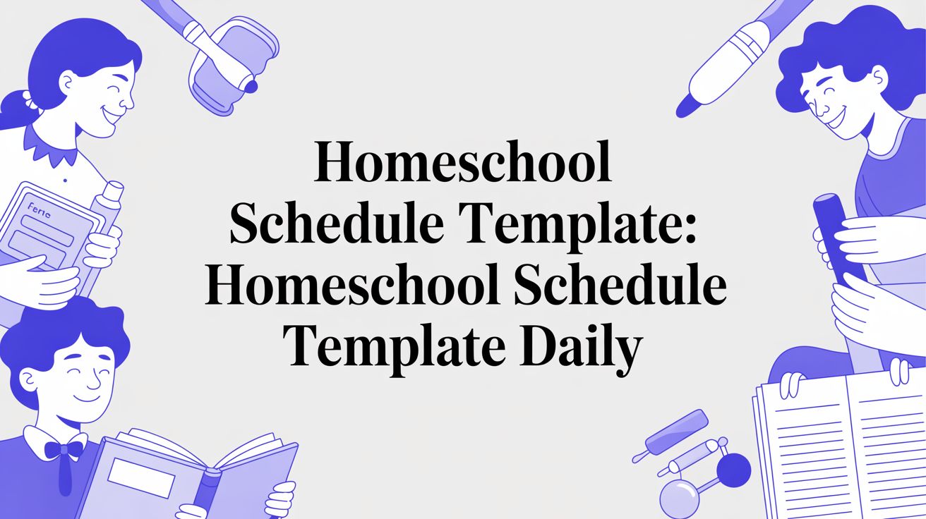 Homeschool Schedule Template Daily | Time-Blocking & Rhythms