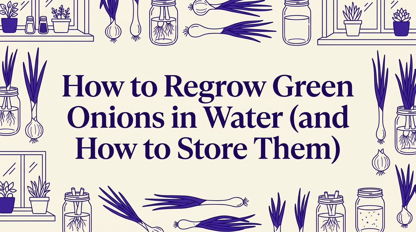 How to Regrow Green Onions in Water & Store Them