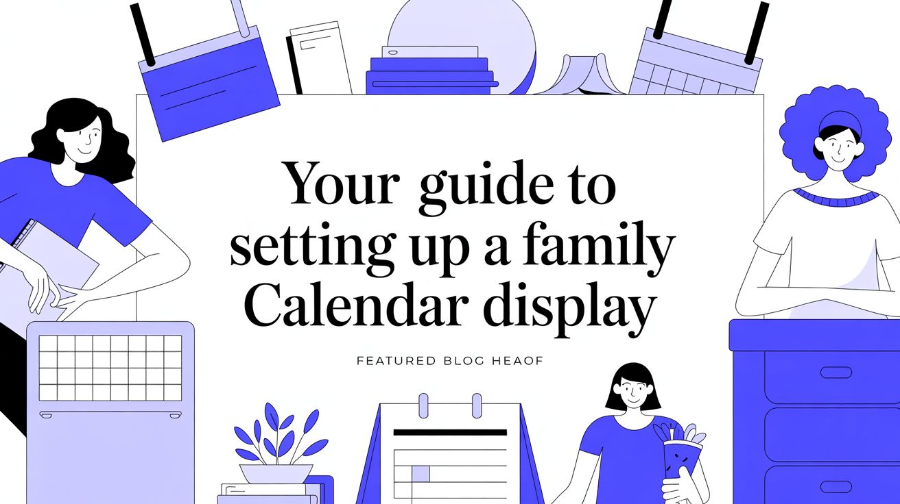 Your Guide to Setting Up a Family Calendar Display